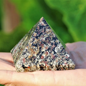 Handmade Beautiful 55MM Ruby Spinel Biotite Matrix Stone Crystal ...