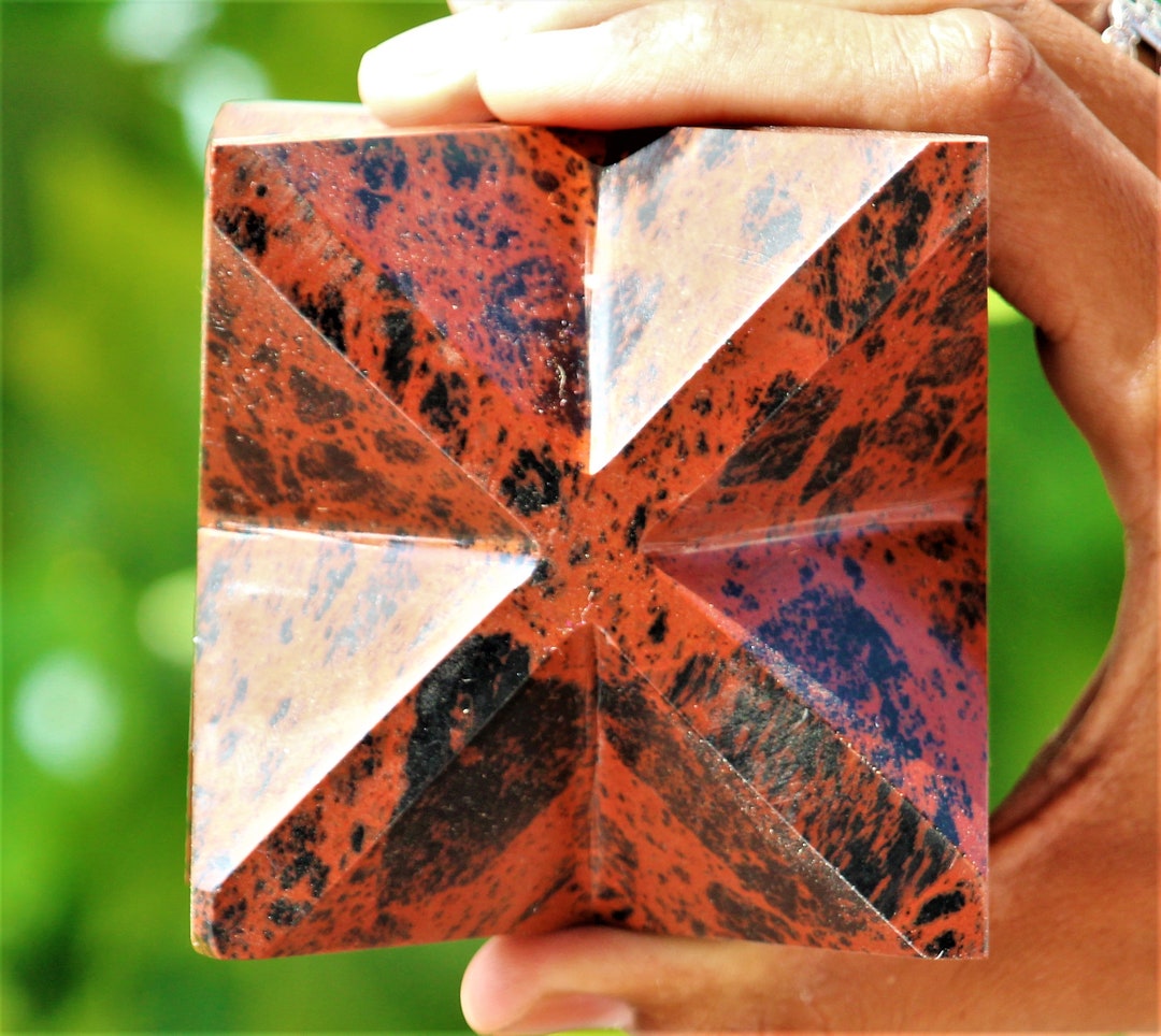 Amazing Large 115MM Natural Red Mahogany Jasper Mahogany Obsidian ...