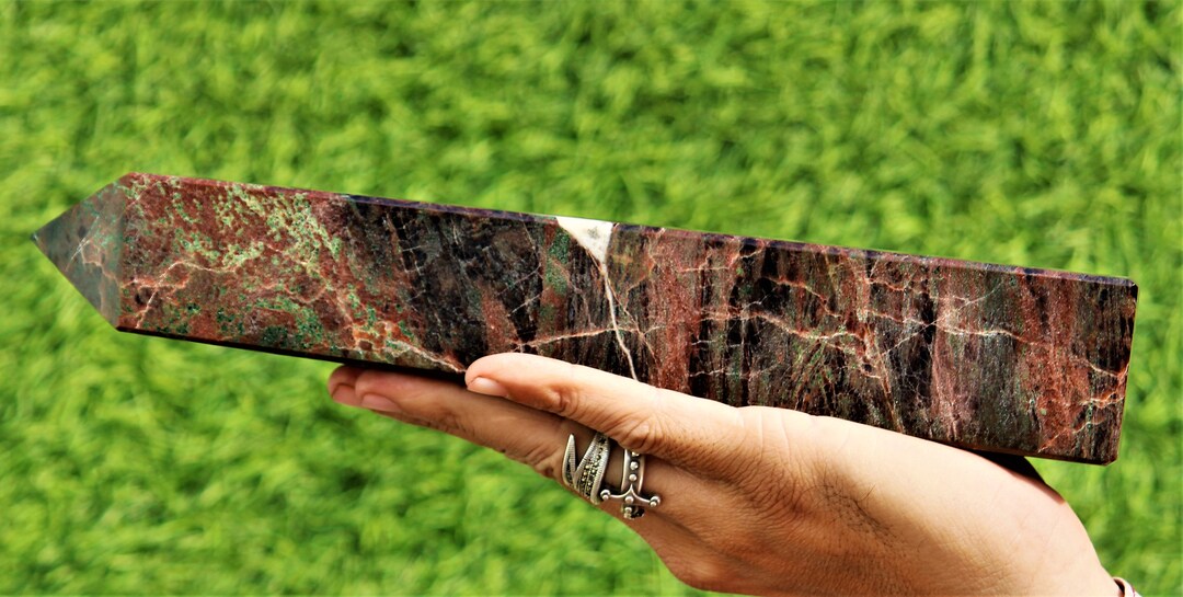 Beautiful Large 285MM Red Garnet Stone Healing Charged Power Stone 4 ...