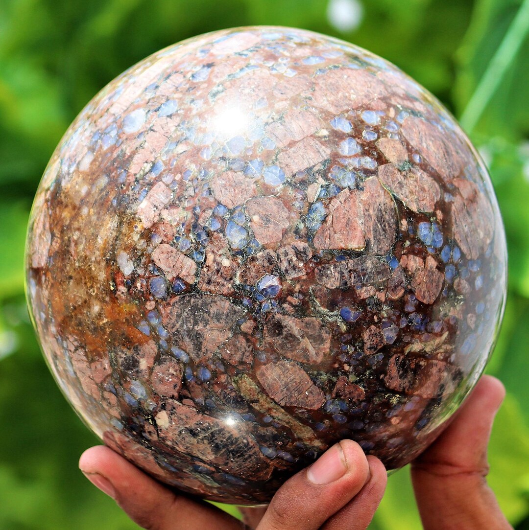 Large 150MM Llanite Stone Que Sera Stone Sphere Healing Charged ...