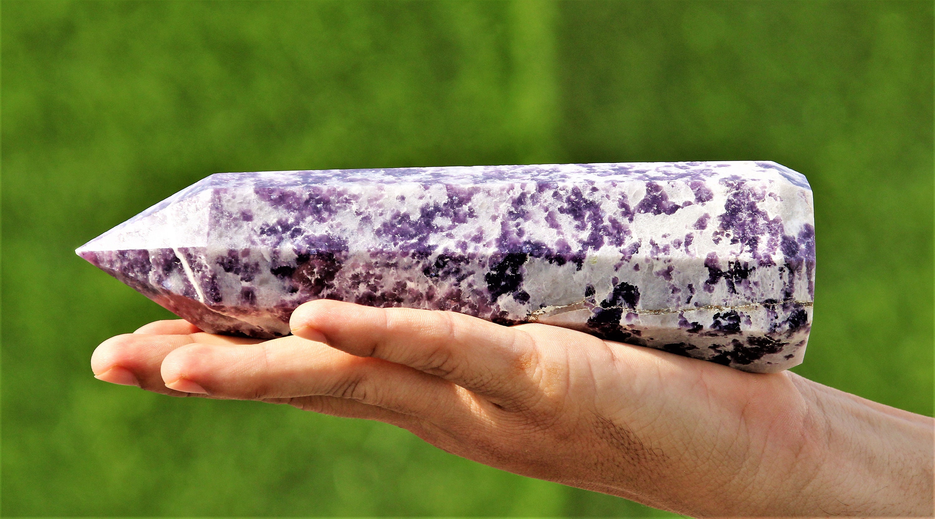 Beautiful Large 190MM X 45MM Purple Lepidolite Stone Healing - Etsy