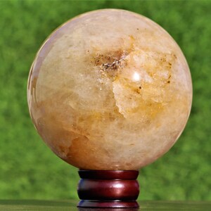 Beautiful Large 150MM Golden Quartz Stone Healing Charged Metaphysical ...