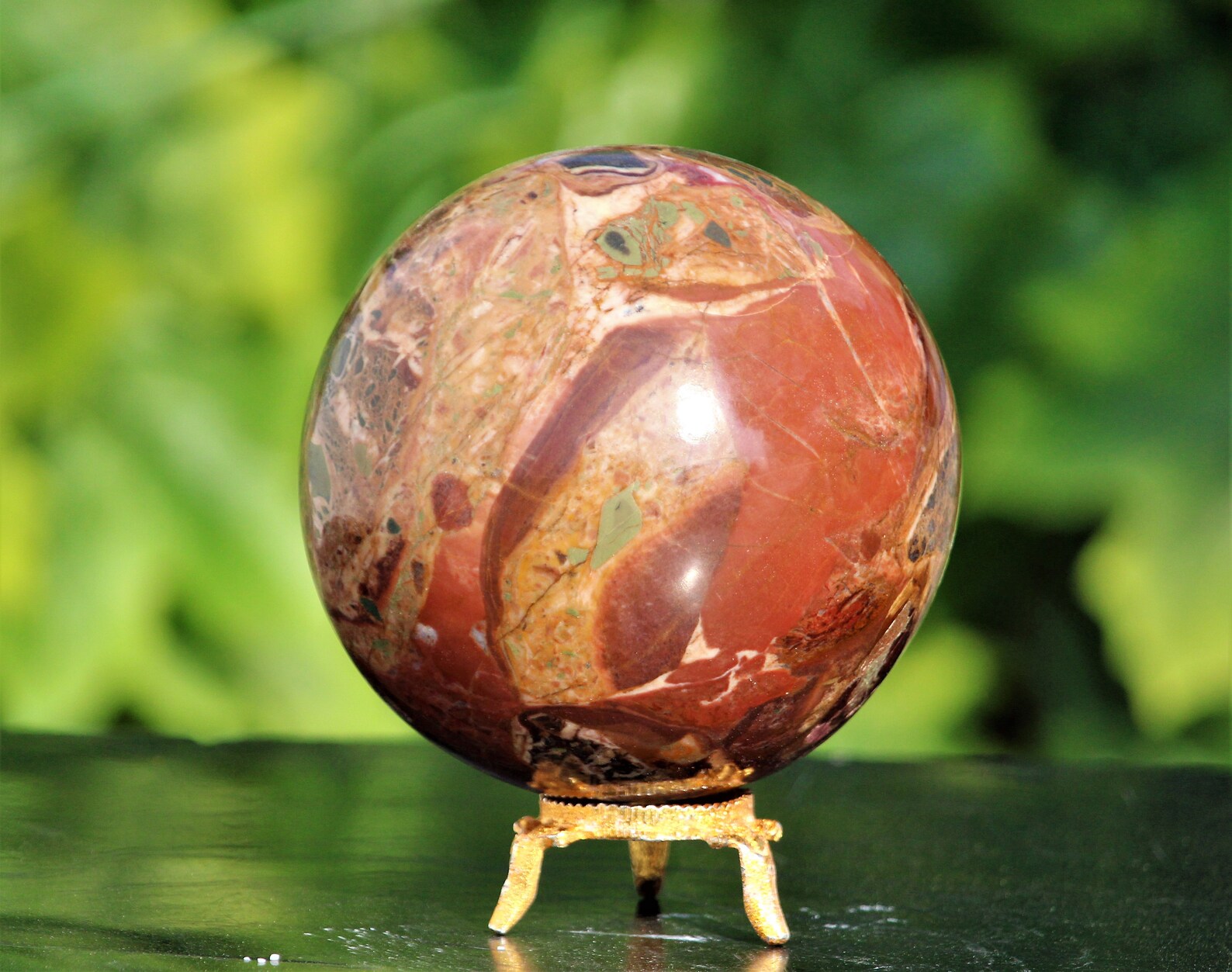 Beautiful Large 85MM Brecciated Jasper Stone Healing Charged - Etsy