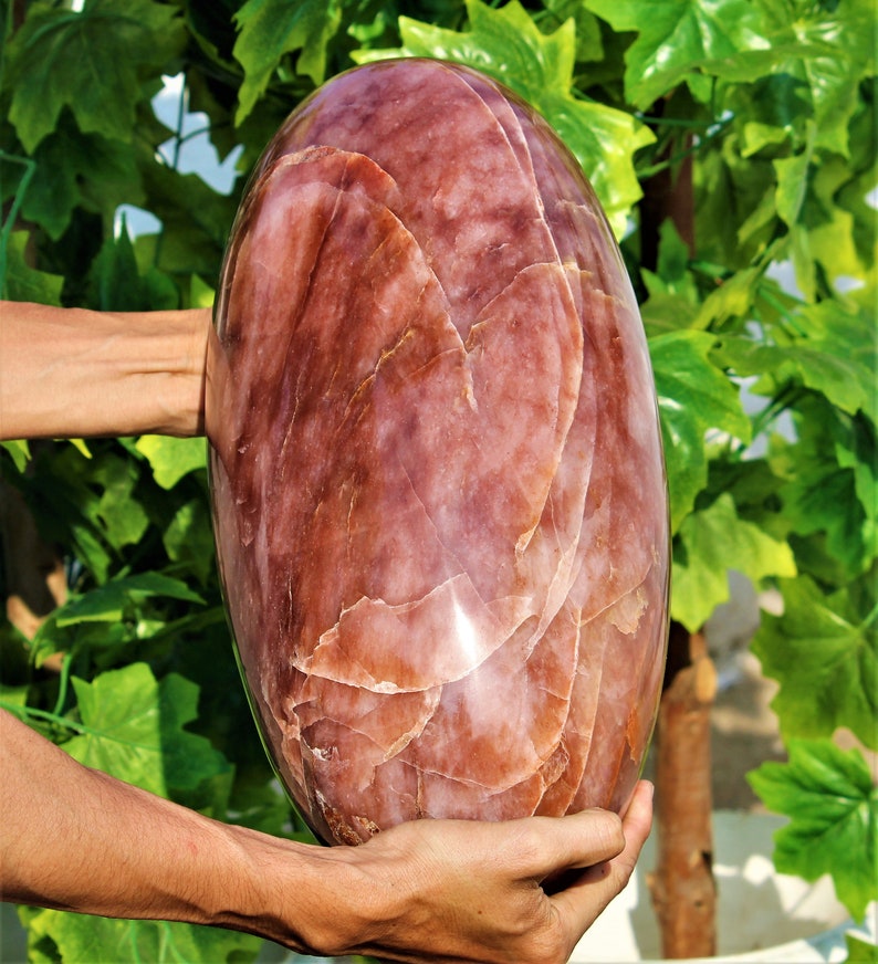 Very Beautiful Huge 380MM Red Strawberry Quartz Stone Crystal - Etsy