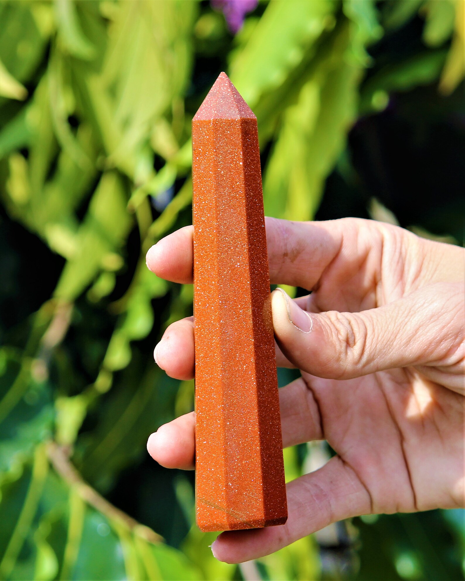 Beautiful 135MM X 25MM Red Goldstone Quartz Spirit Healing - Etsy