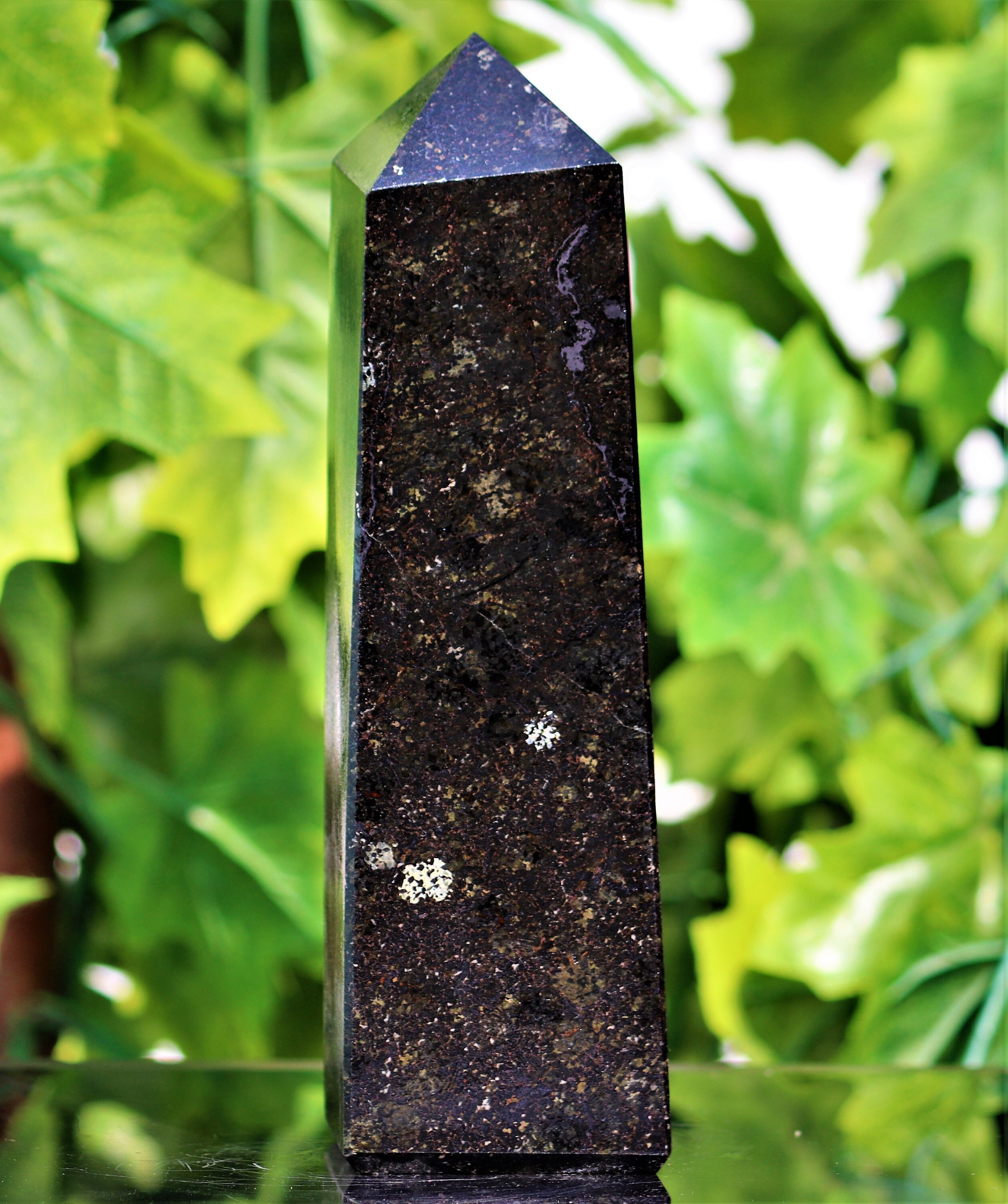 Stunning Large 220MM X 60MM Black Coppernite Stone Healing - Etsy UK