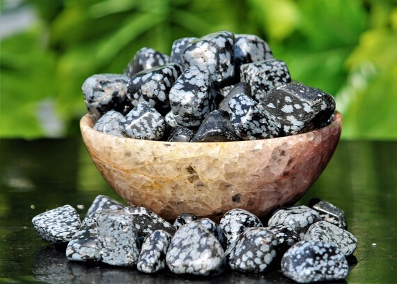 Rare Natural Black Snowflake Jasper Snowflake Obsidian Stone - Etsy