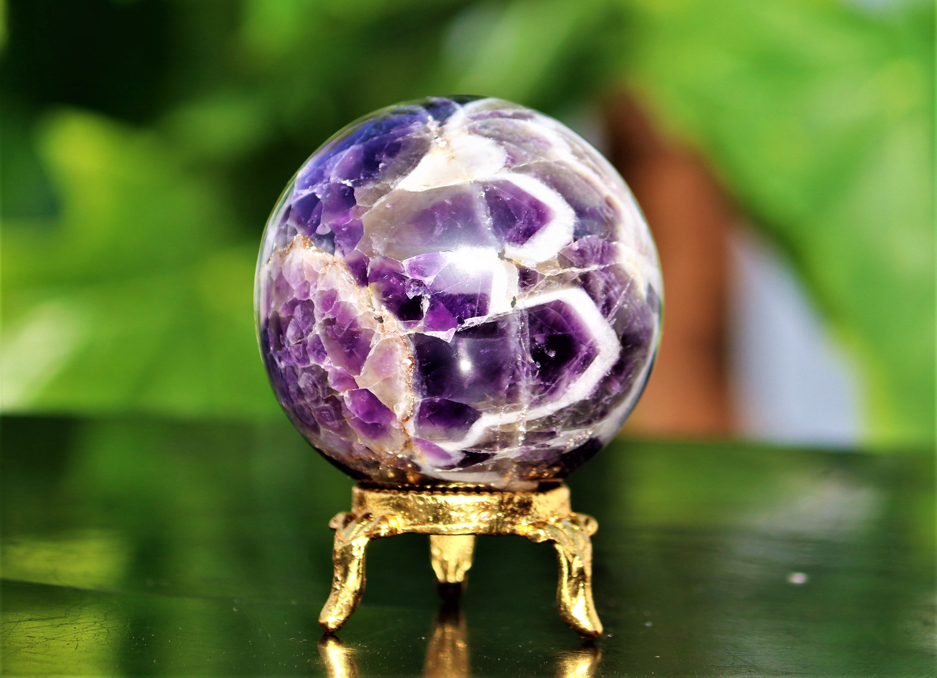 Amazing Polished Large 55MM Natural Banded Blue Amethyst Stone | Etsy