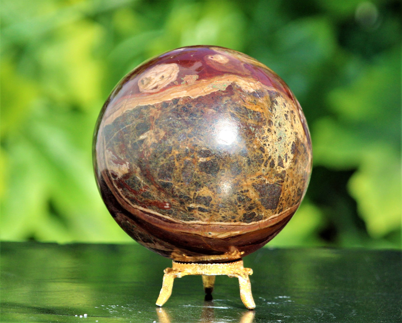 Beautiful Large 85MM Brecciated Jasper Stone Healing Charged - Etsy