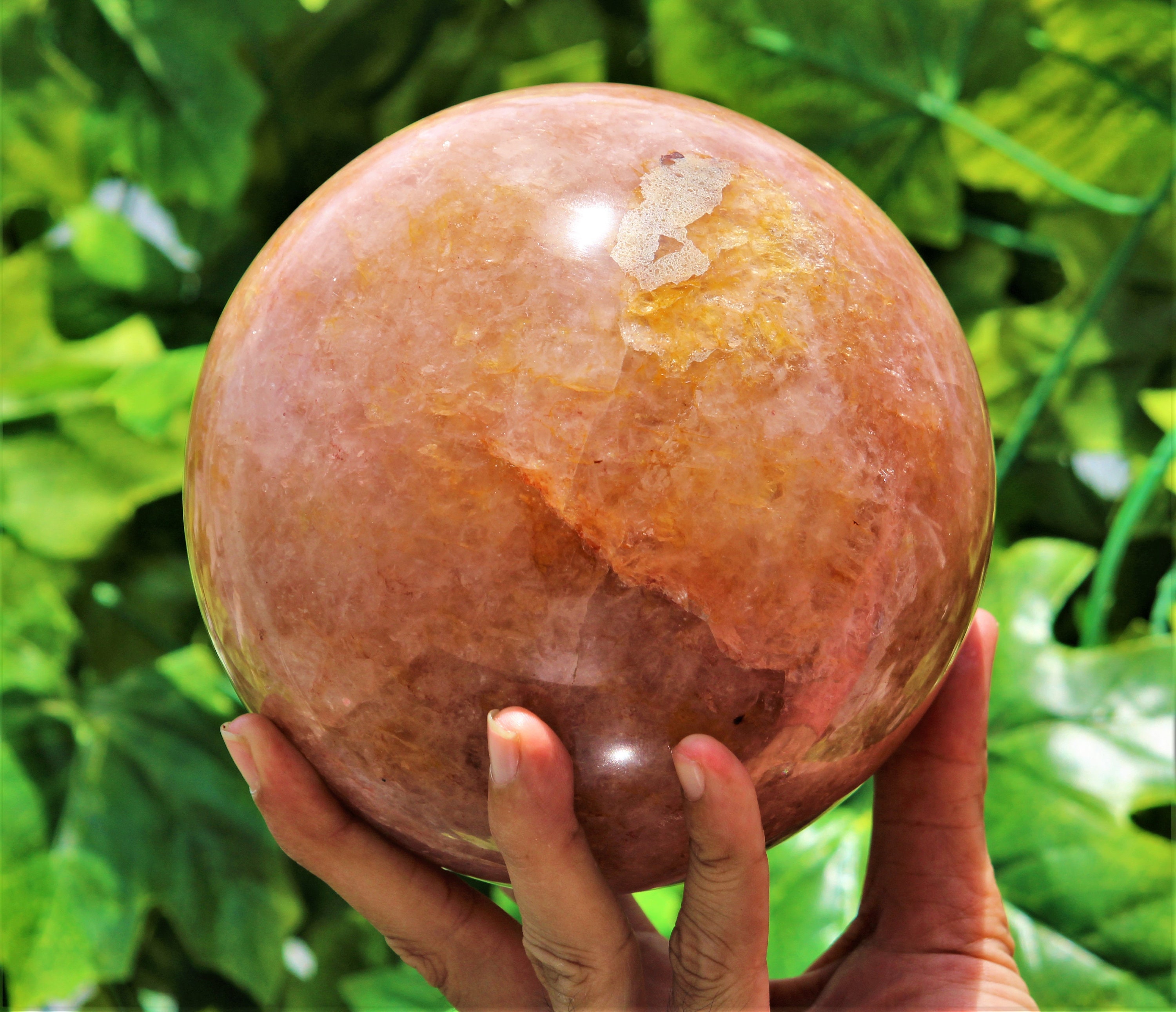 Beautiful Large 150MM Golden Quartz Stone Healing Charged - Etsy