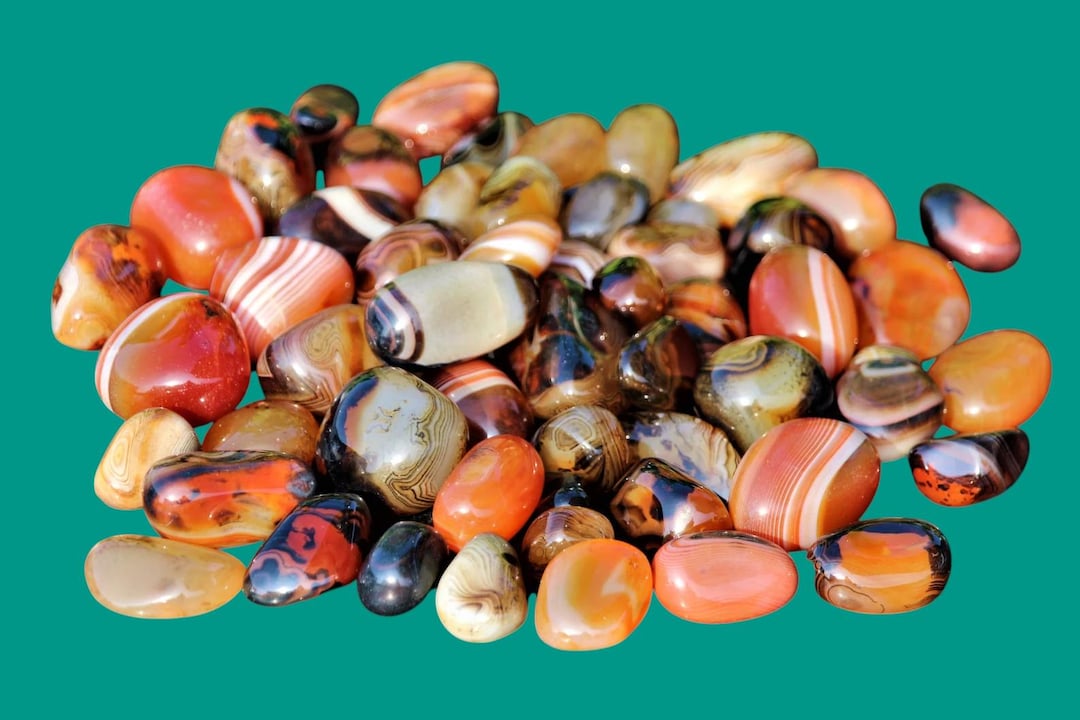 1000 Grams Red Sardonyx Tumbled Gemstone Pebbles: Reiki Healing ...