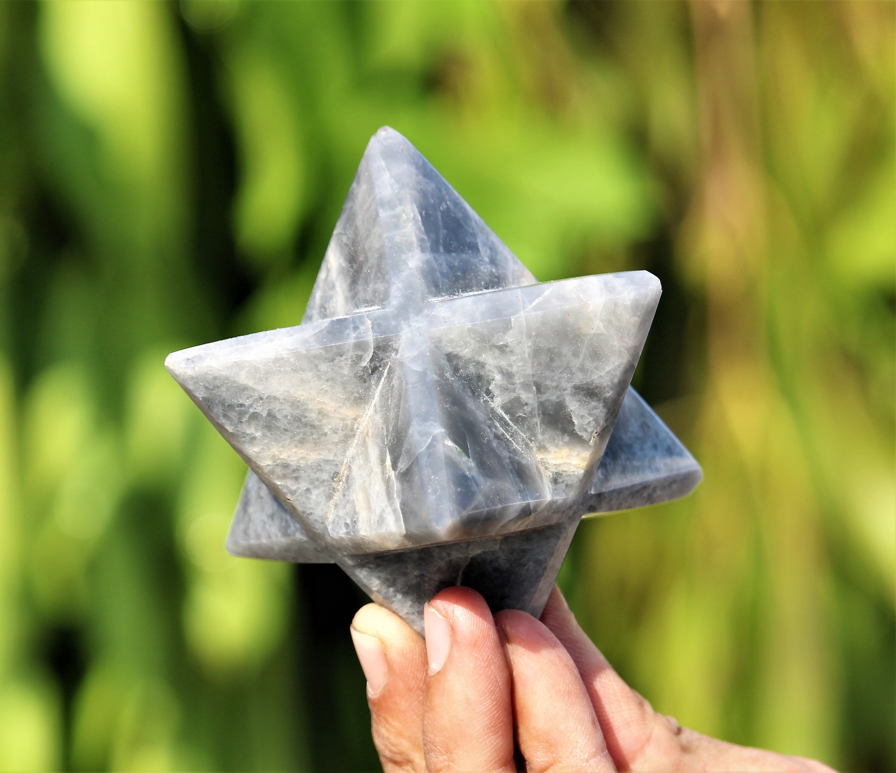 Beautiful Large 75MM Grey Moonstone Healing Charged | Etsy
