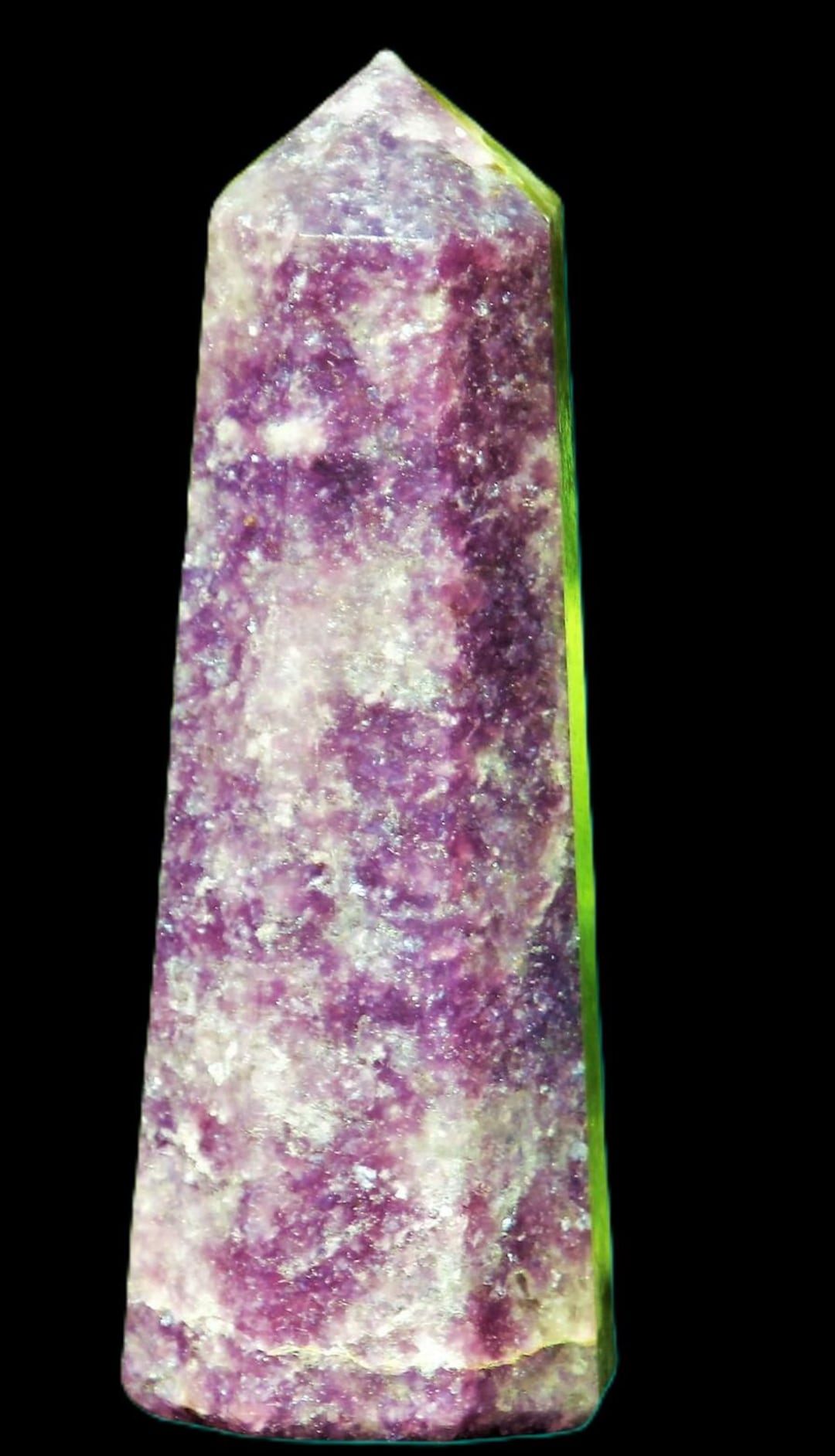Purple Lepidolite Crystal Obelisk Tower: Healing Stone (115MM) - Etsy