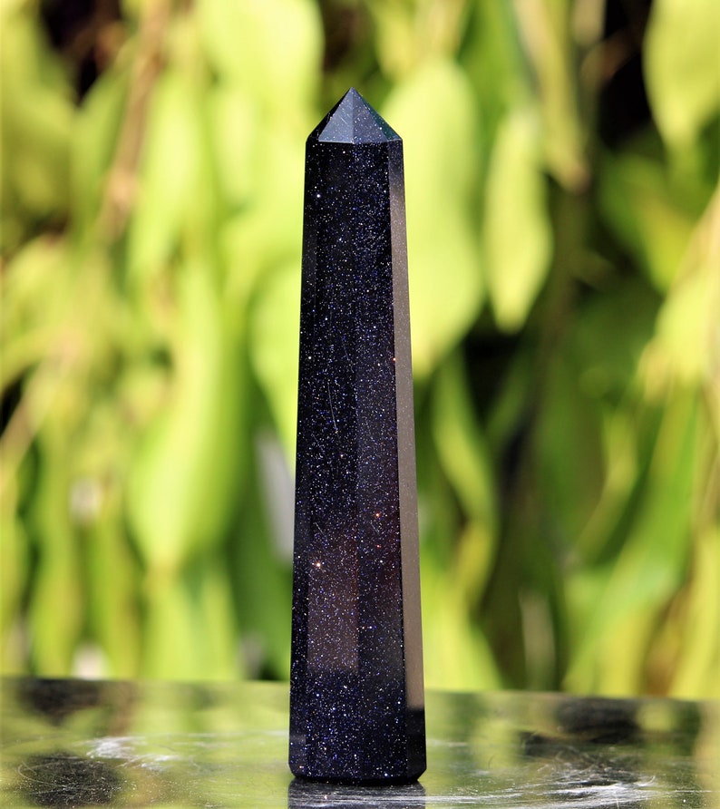 Beautiful 165MM X 30MM Blue Goldstone Blue Sandstone Spirit | Etsy