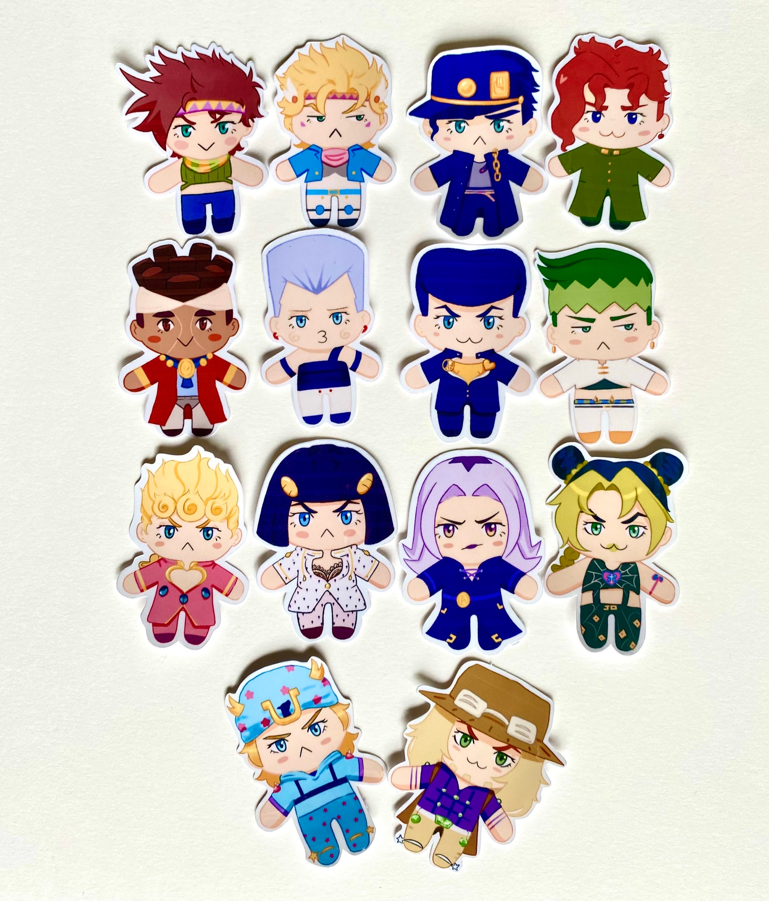 Jojo's Bizarre Adventure Plush Stickers - Etsy
