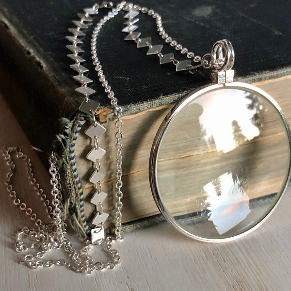 Magnifying Glass Necklace - Etsy