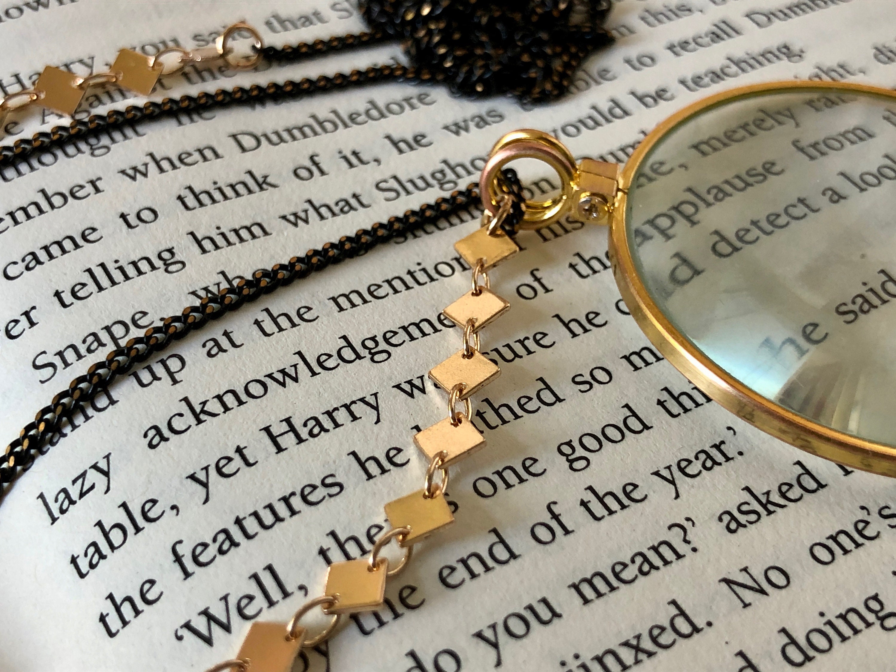 Magnifying Glass Necklace Monocle Necklace Reading Glass - Etsy Canada