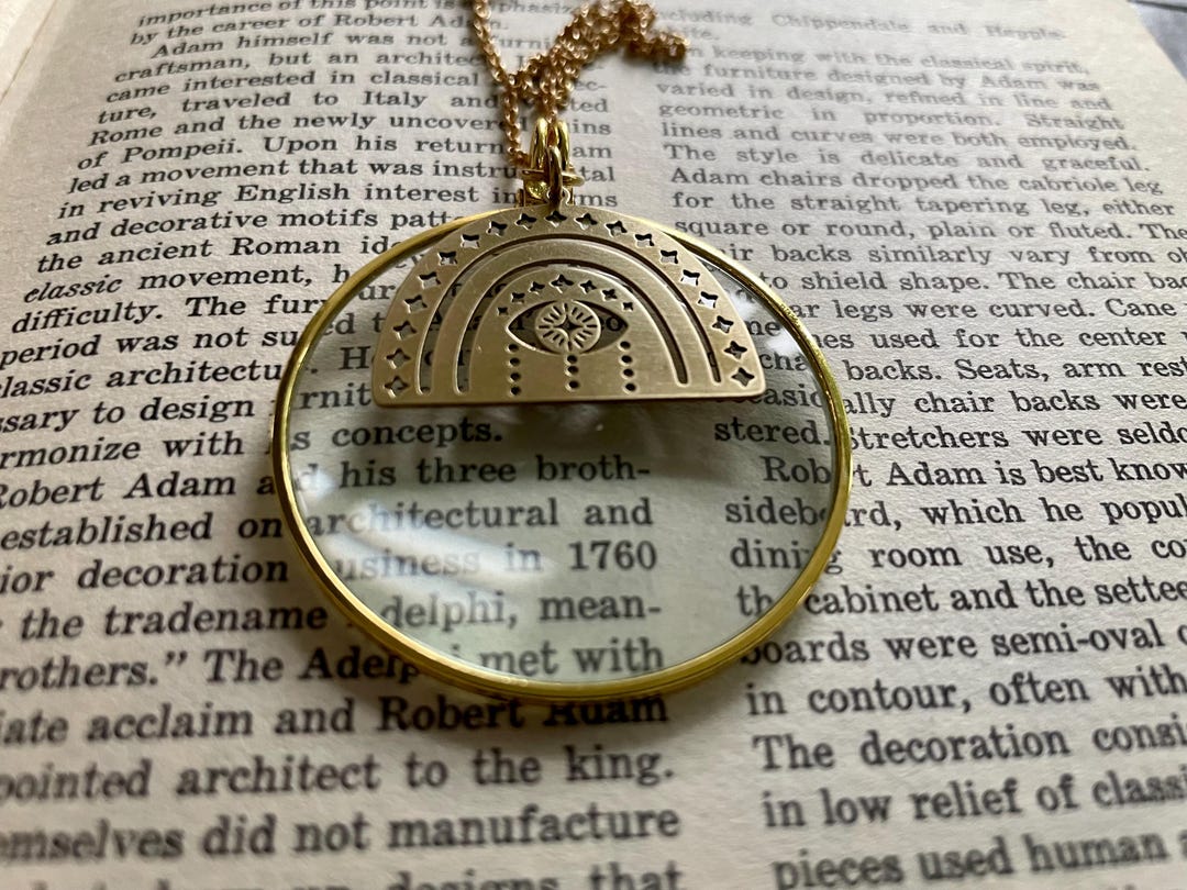 Evil Eye Magnifying Glass Monocle Necklace - Etsy