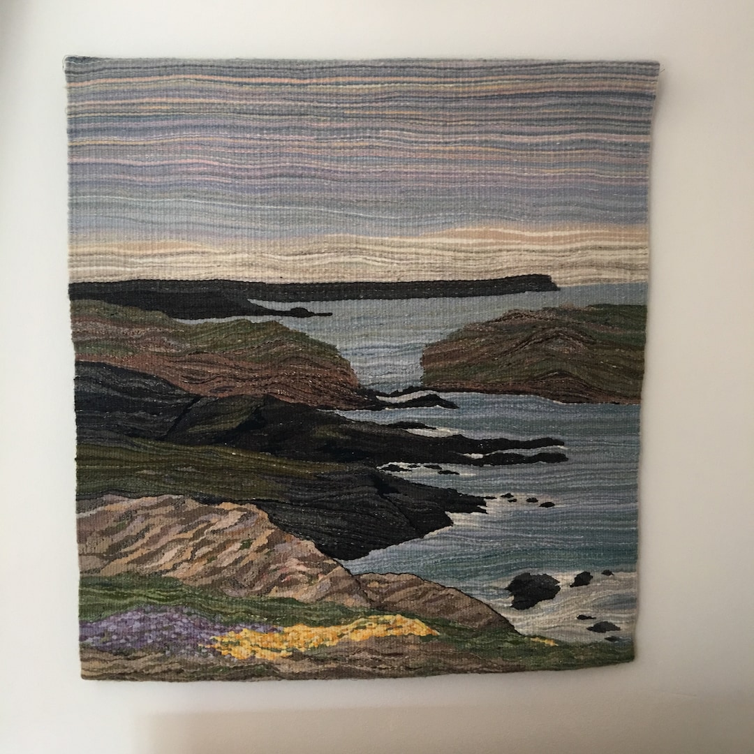 Hand Woven Tapestry Fine Art Weaving Welsh Scene Tapestry Woven ...
