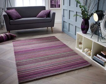 Milano Green Contemporary 100% Wool Indian Rug - Etsy UK