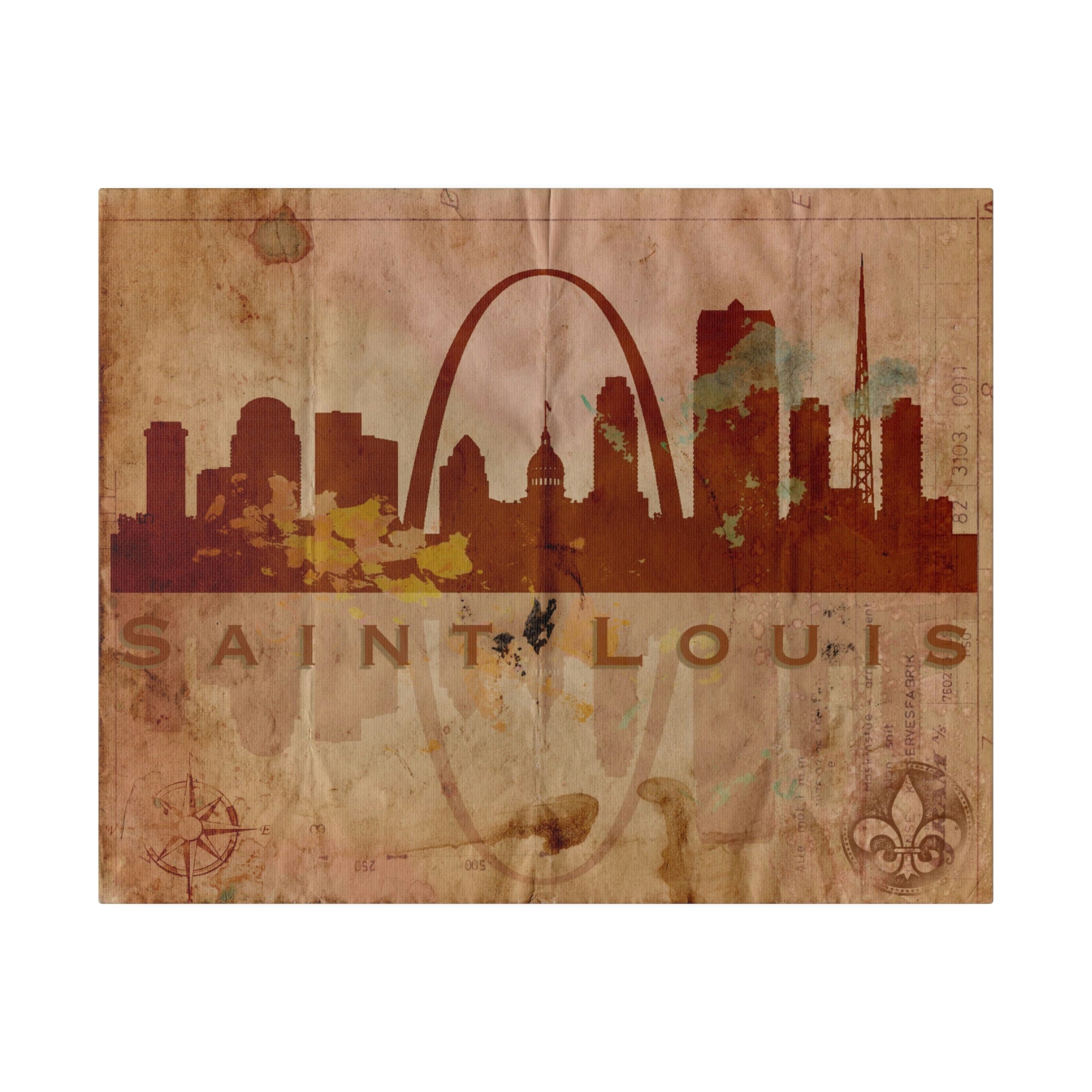 St Louis Skyline and Gateway Arch, St Louis Art, Print Photo, Canvas ...