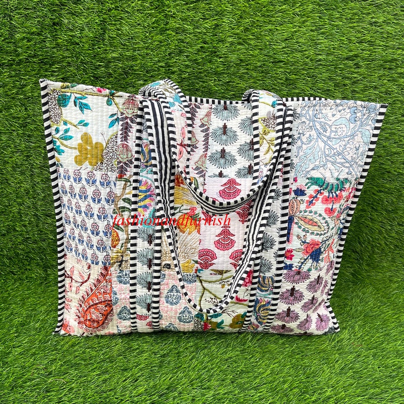 Quilted Tote Bag - Etsy