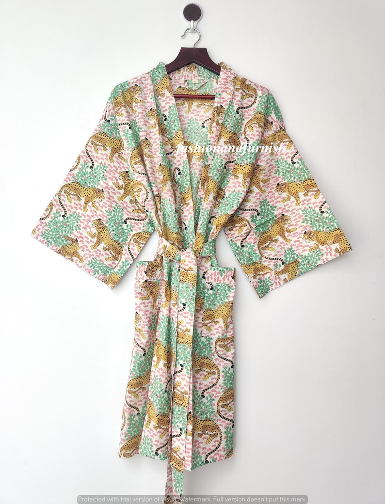 Yellow Robes Cotton Kimono Robe Kimono Dress Soft and - Etsy