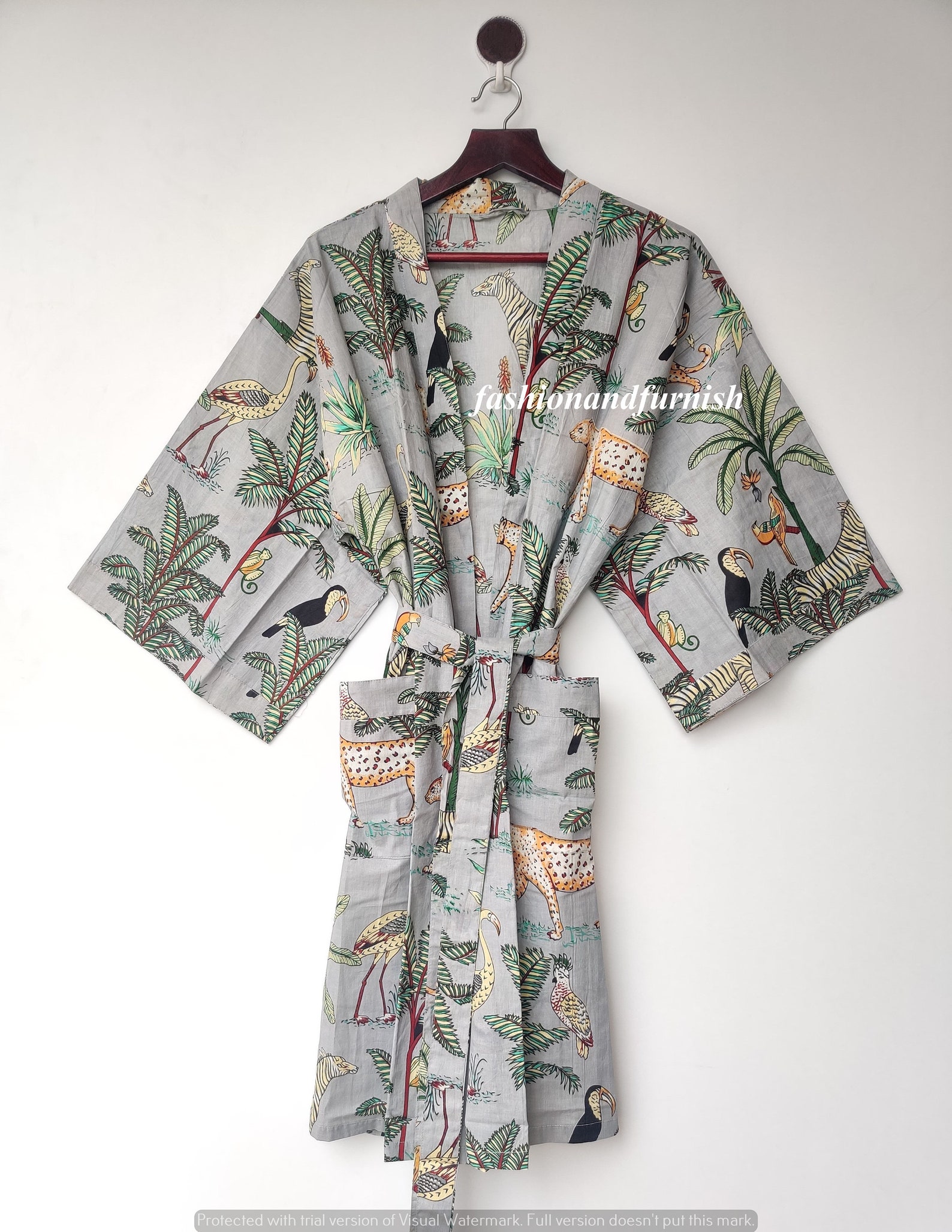 Yellow Robes Cotton Kimono Robe Kimono Dress Soft and - Etsy