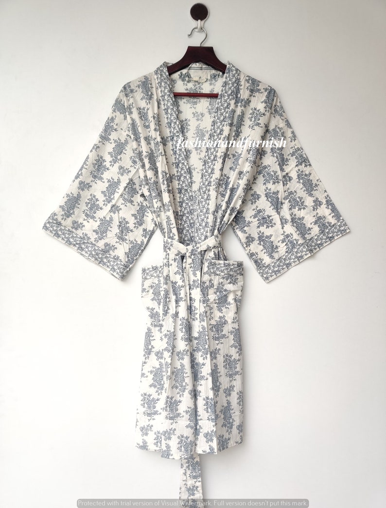 Yellow Robes Cotton Kimono Robe Kimono Dress Soft and - Etsy