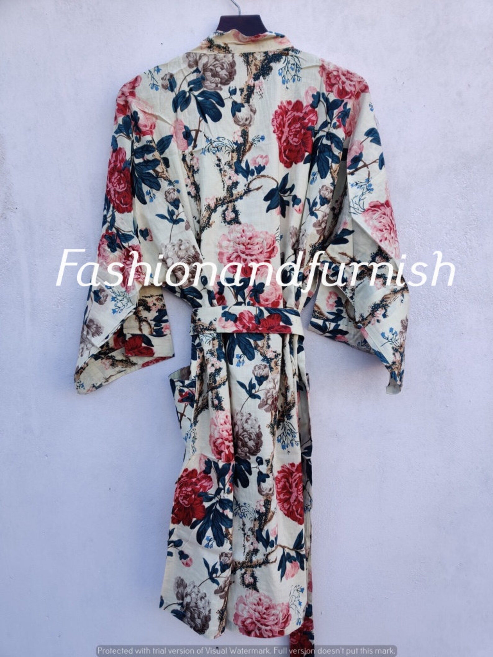 Robes Cotton Kimono Floral Print Kimono Soft and - Etsy India