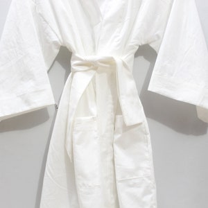 Buy Cotton Rayon White Robe, Bride Robe Bridal Shower Gift Wedding Robe ...