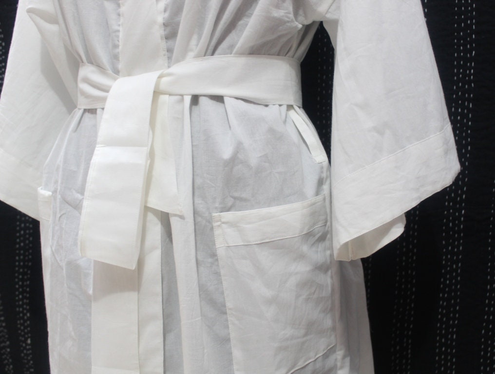 Cotton Rayon White Robe Bride Robe Bridal Shower Gift Wedding - Etsy India