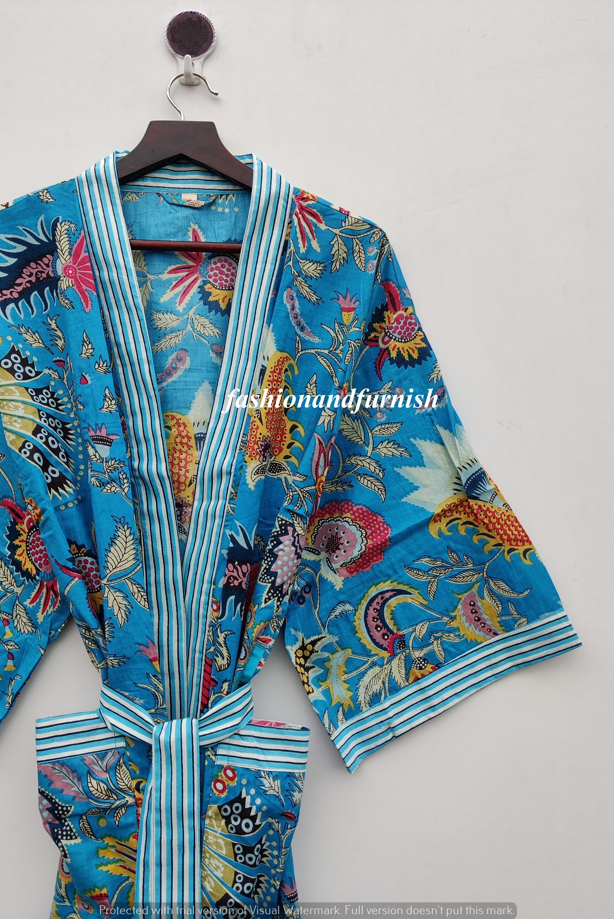 100% Cotton Kimono Robes Beautiful Cotton Kimono Dress Express - Etsy ...