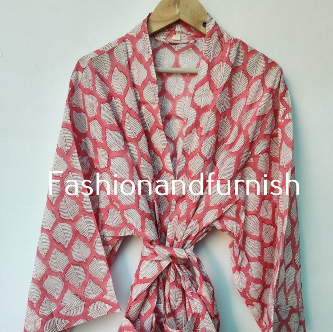 Cotton Kimono Robe, Wedding Gift, Women Gown, Cotton Kimono, Bridesmaid ...