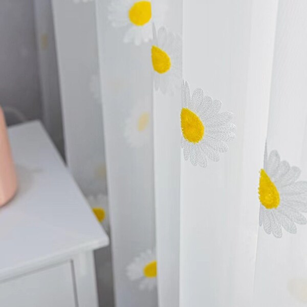 Daisy Kitchen Curtains - Etsy