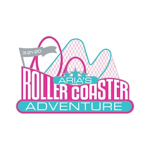 Customizable Roller Coaster Themed Logo - Etsy