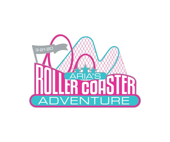 Customizable Roller Coaster Themed Logo | Etsy