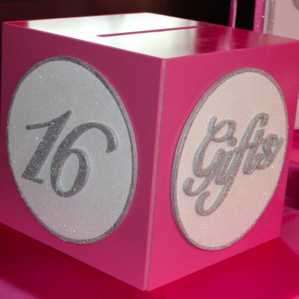 Sweet 16 Card Box With Slot - Etsy