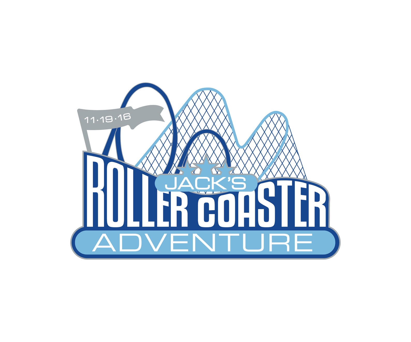 Customizable Roller Coaster Themed Logo - Etsy