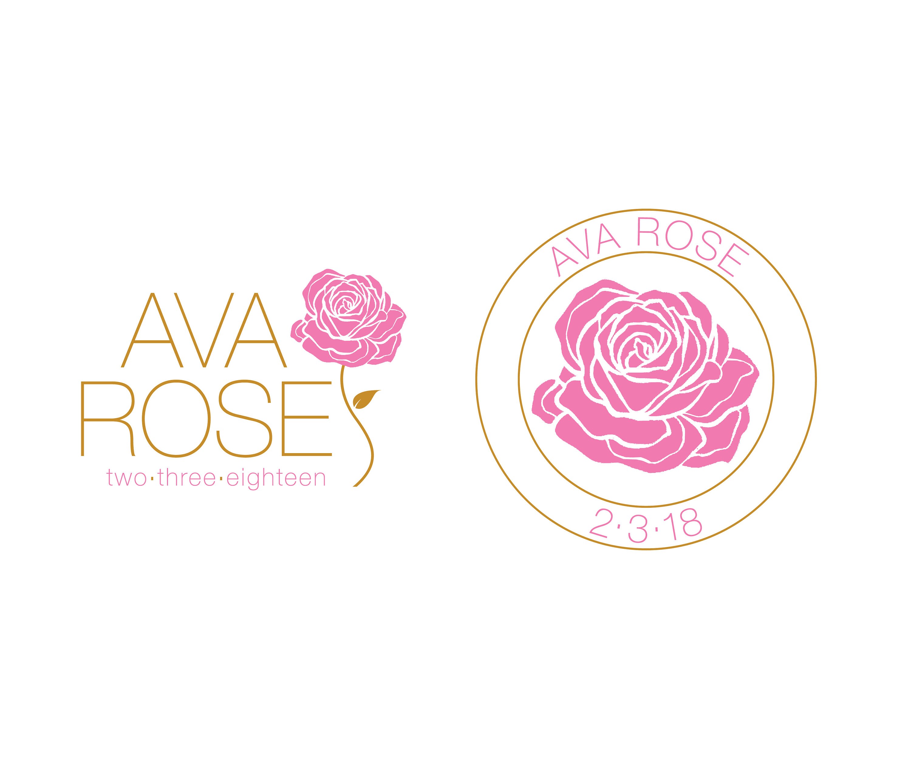 Customizable Rose Logo Set - Etsy