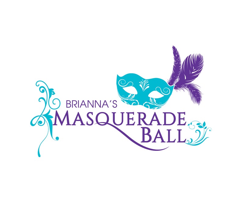 Customizable Masquerade Themed Logo - Etsy