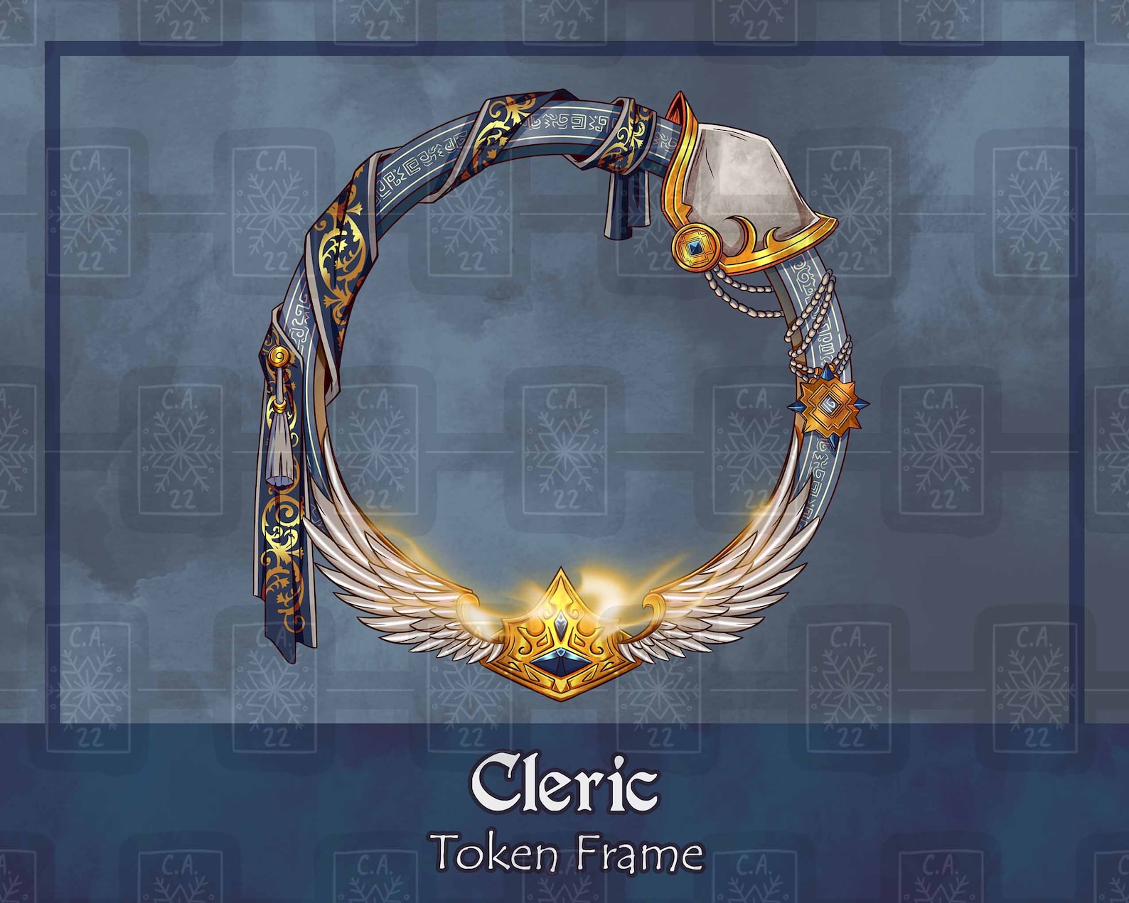 Cleric D&D Token Frame/digital Token/tabletop/dungeons and Dragons ...