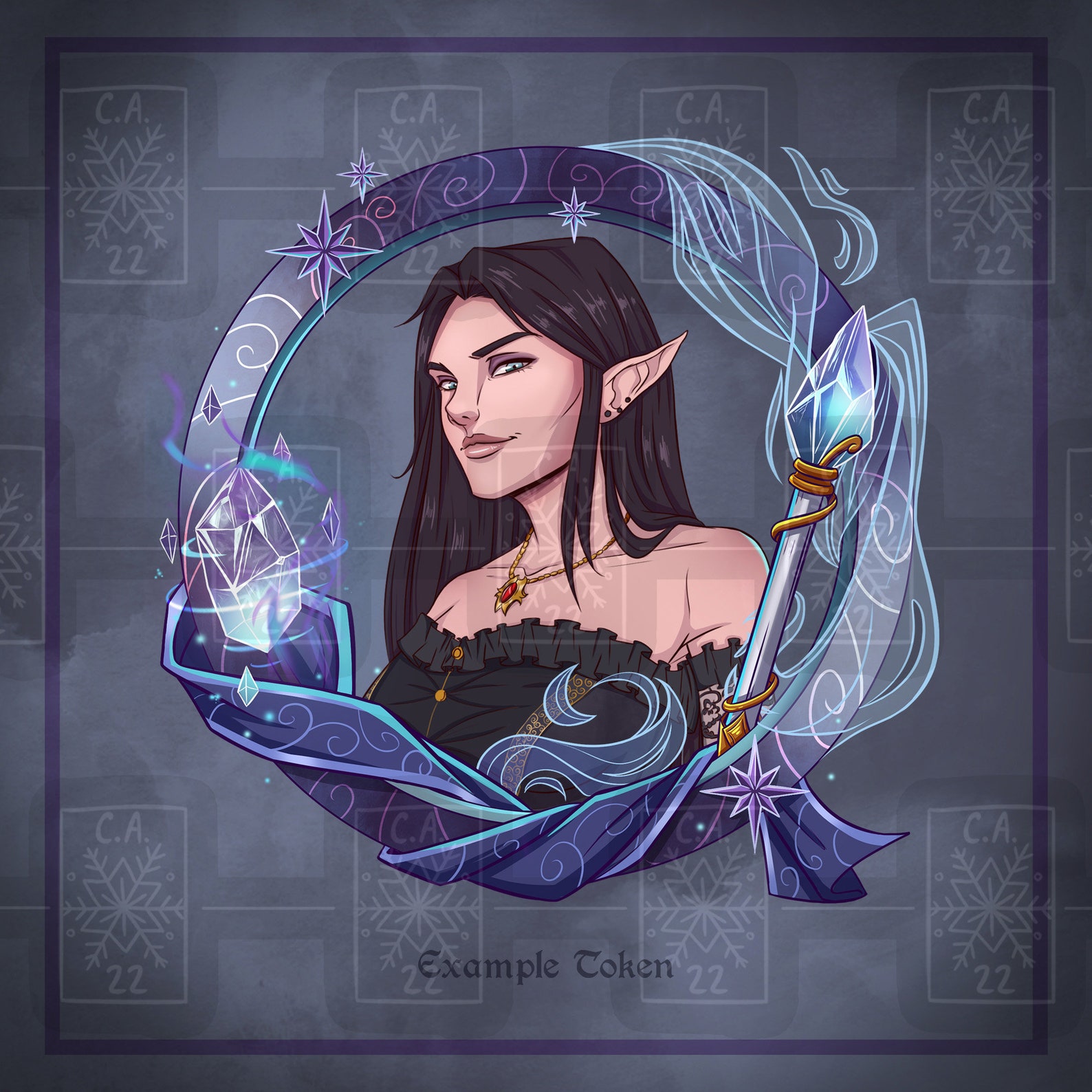 Sorcerer D&D Token Frame/digital Token/tabletop/dungeons and Dragons ...