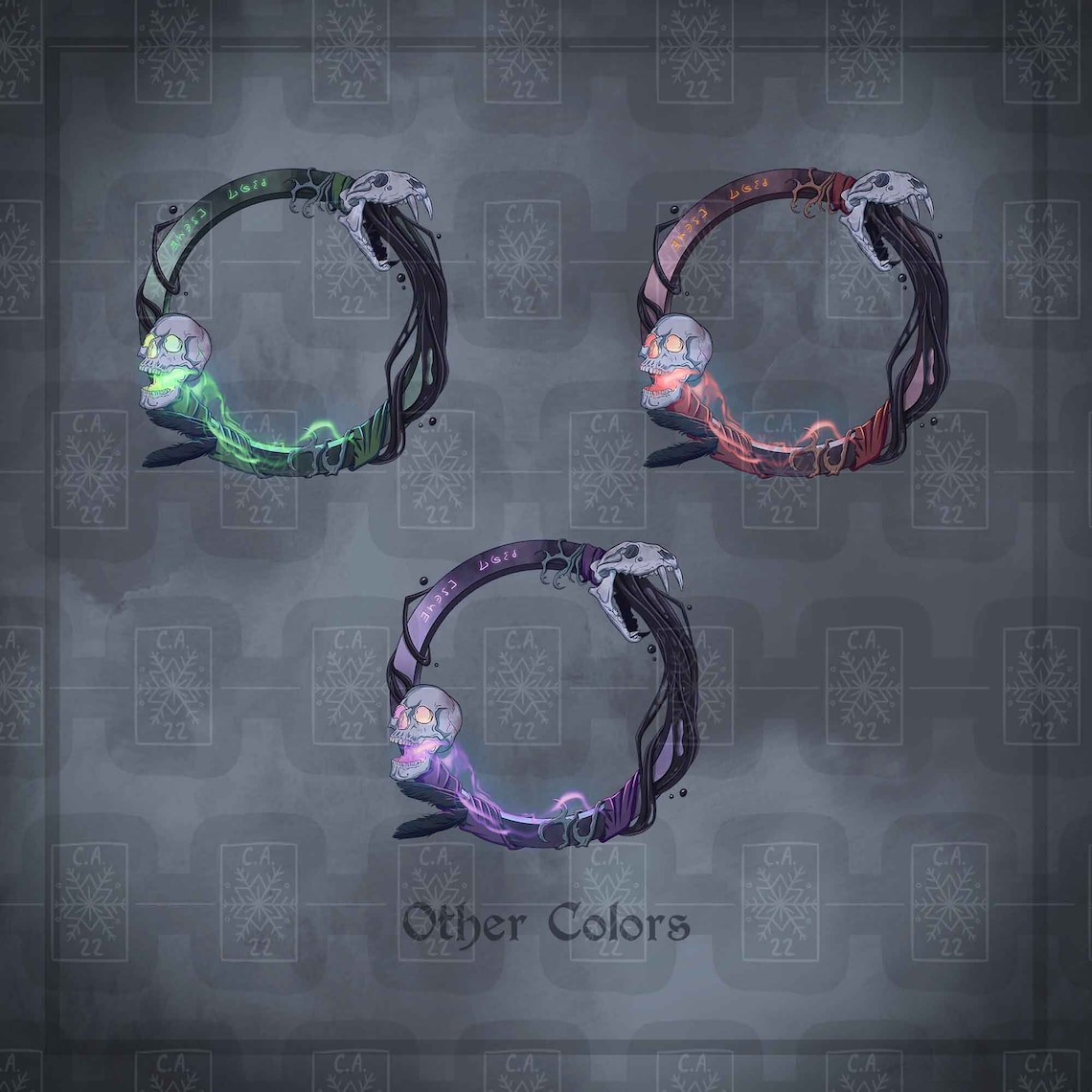 Necromancer D&D Token Frame/digital Token/tabletop/dungeons and Dragons ...