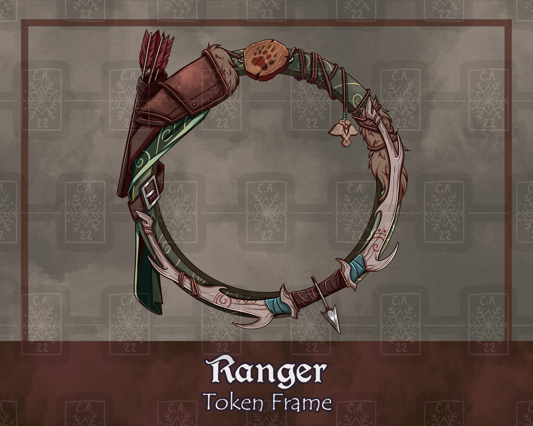 Ranger D&D Token Frame/digital Token/tabletop/dungeons and Dragons ...