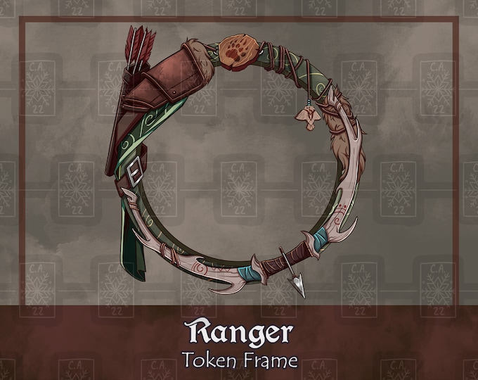 Necromancer D&D Token Frame/digital Token/tabletop/dungeons and Dragons ...