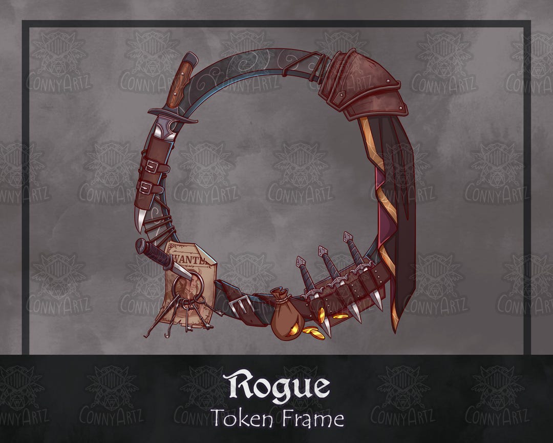 Rogue D&D Token Frame/digital Token/tabletop/dungeons and Dragons ...