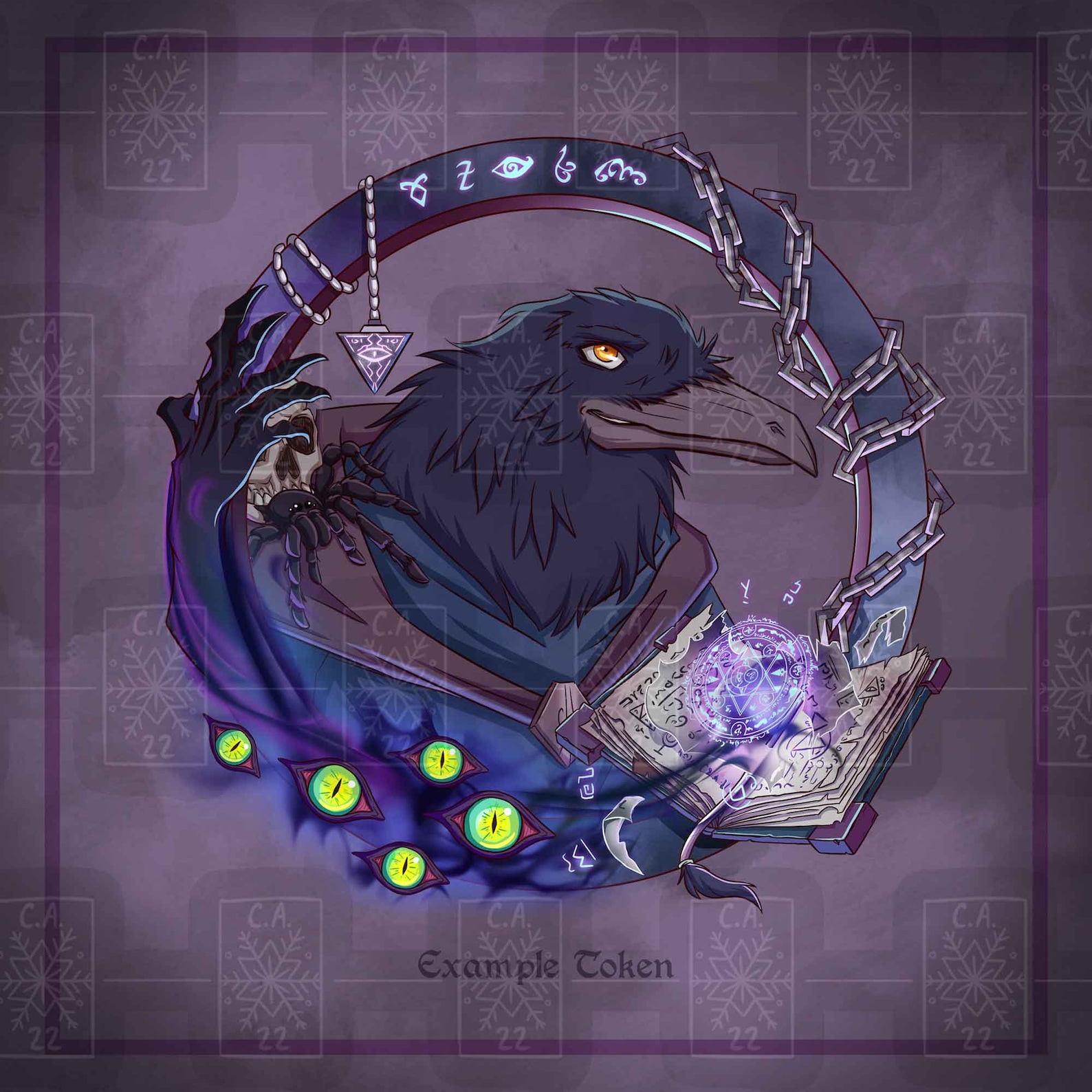 Warlock D&D Token Frame/digital Token/tabletop/dungeons and - Etsy