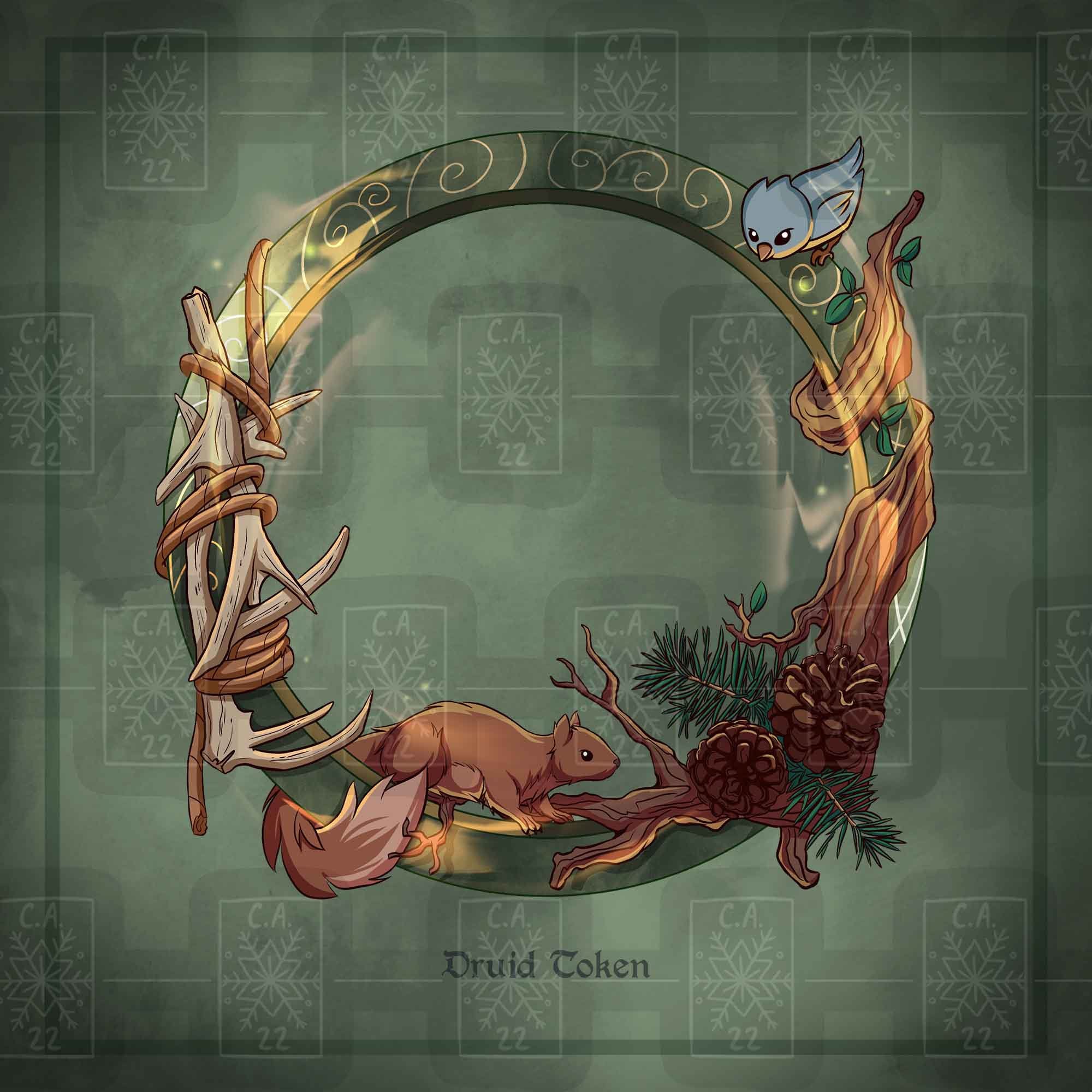 Druid D&D Token Frame/digital Token/tabletop/dungeons and - Etsy