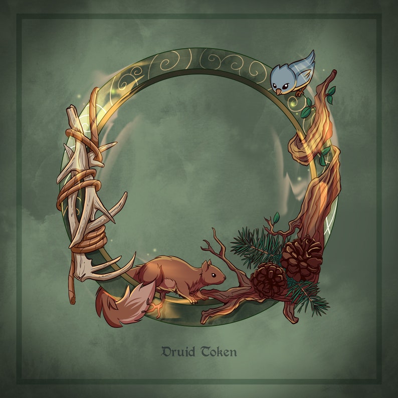 Druid D&D Token Frame/digital Token/tabletop/dungeons and - Etsy